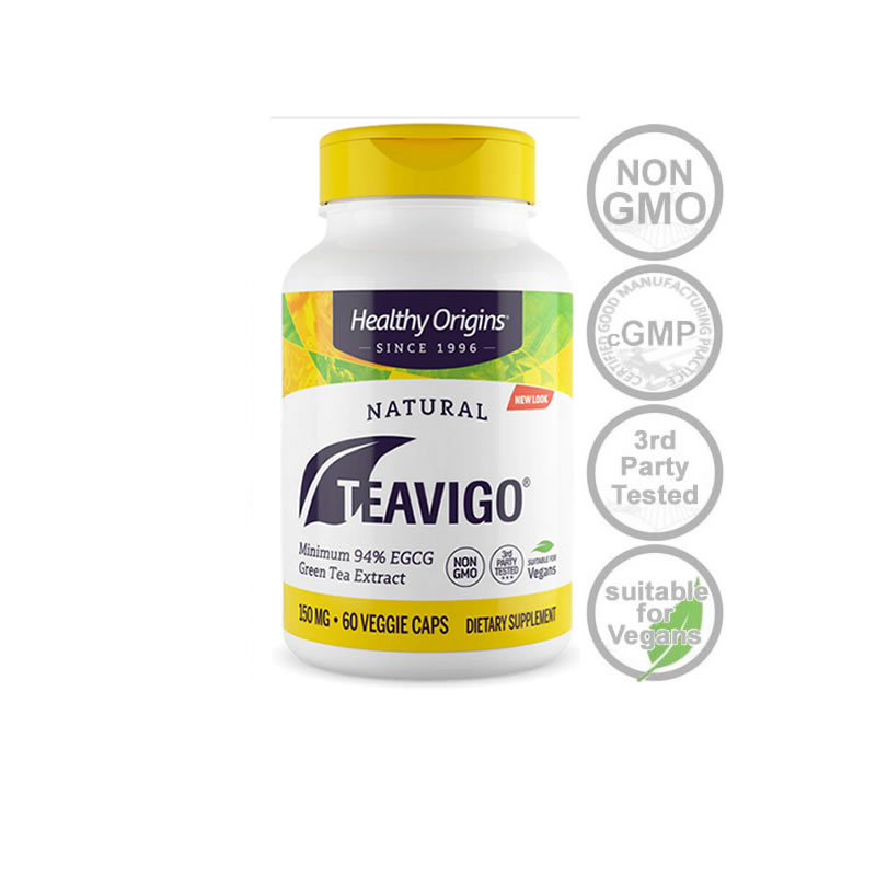 Teavigo Green Tea 94%-EGCG 150mg-60ct NON-GMO - VitaminPROS