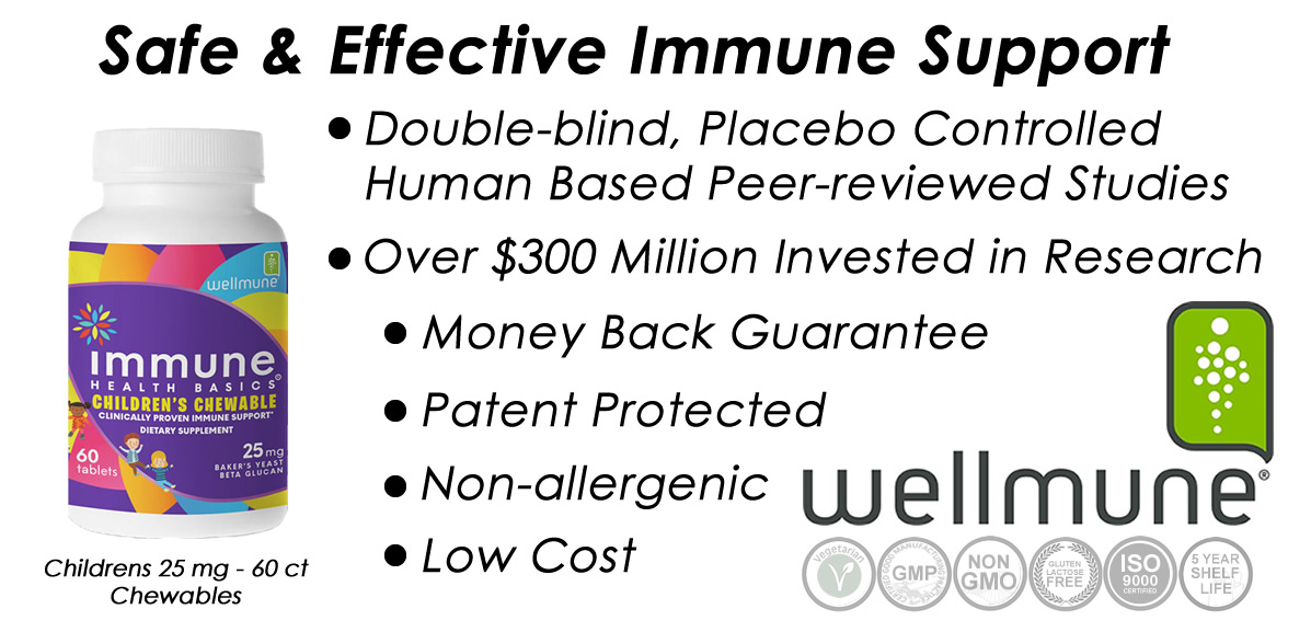 Childrens Chewables by Wellmune 25mg – 60 Count - VitaminPROS